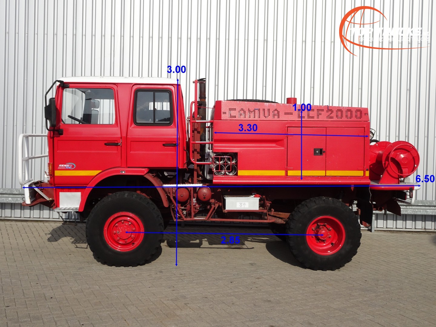 Renault 85.150 Camiva 4x4 Camiva CCF 2000 pomp - feuerwehr - fire brigade - brandweer - water ...
